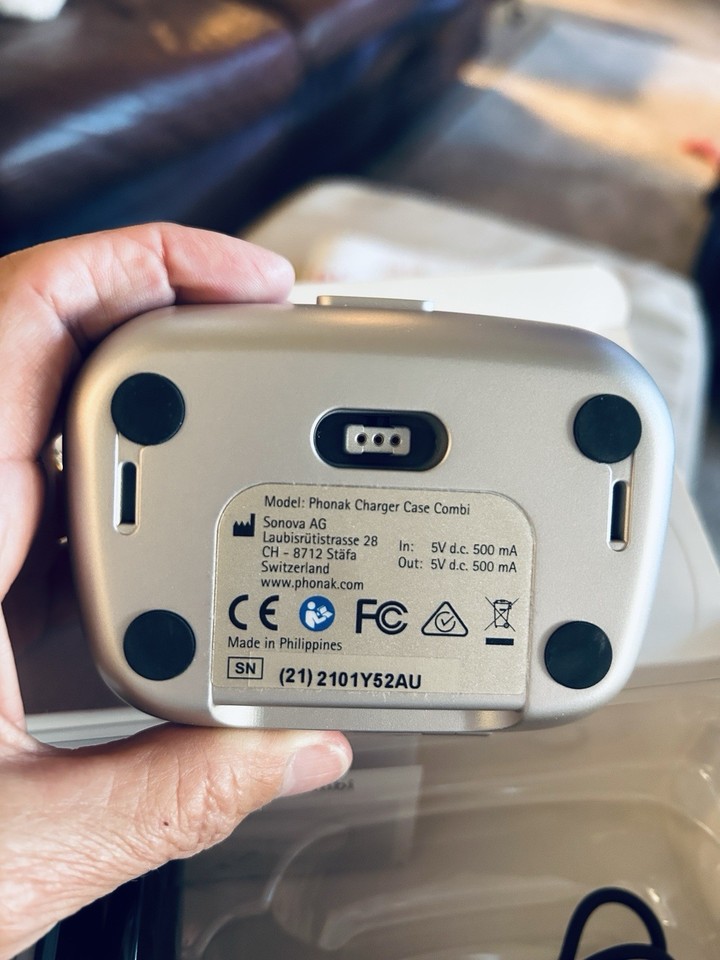 Phonak Audeo CE 0459 Hearing Aids Rechargeable With Charging Dock and ...