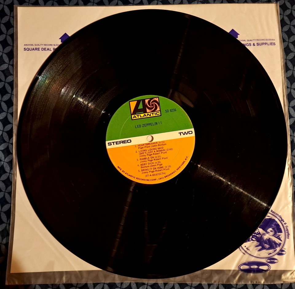 Led Zeppelin II ~ Atlantic SD 8236 ~ Broadway Address ~ RL SS/SS LH ...