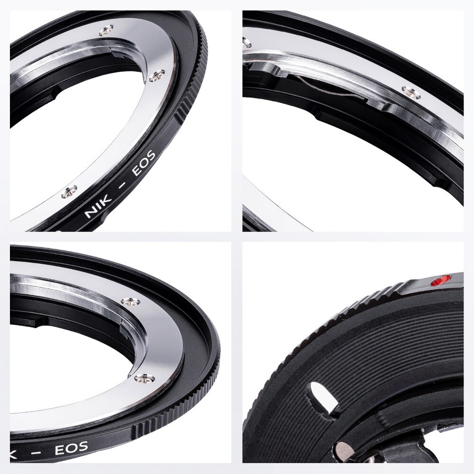 K&F Nikon F/AF AI AI-S Lens to Canon EOS EF EF-S Mount Camera Lens ...