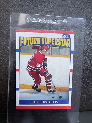 ERIC LINDROS/FLYERS 1990-91 Score Future Superstar RC/ROOKIE Card | eBay