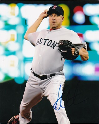 SCOTT ATCHISON BOSTON RED SOX ACTION SIGNED 8x10 | eBay