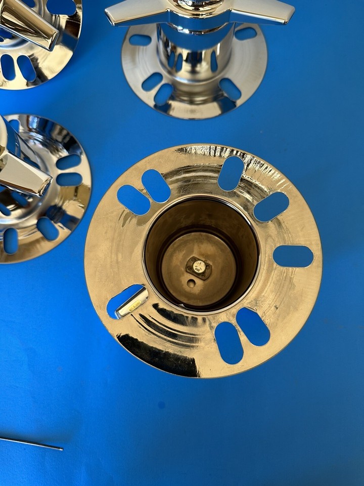 (4) NEW 3 BAR SPINNER CENTER CAPS 5 LUG CRAGAR SST VINTAGE WHEELS 3.17 ...