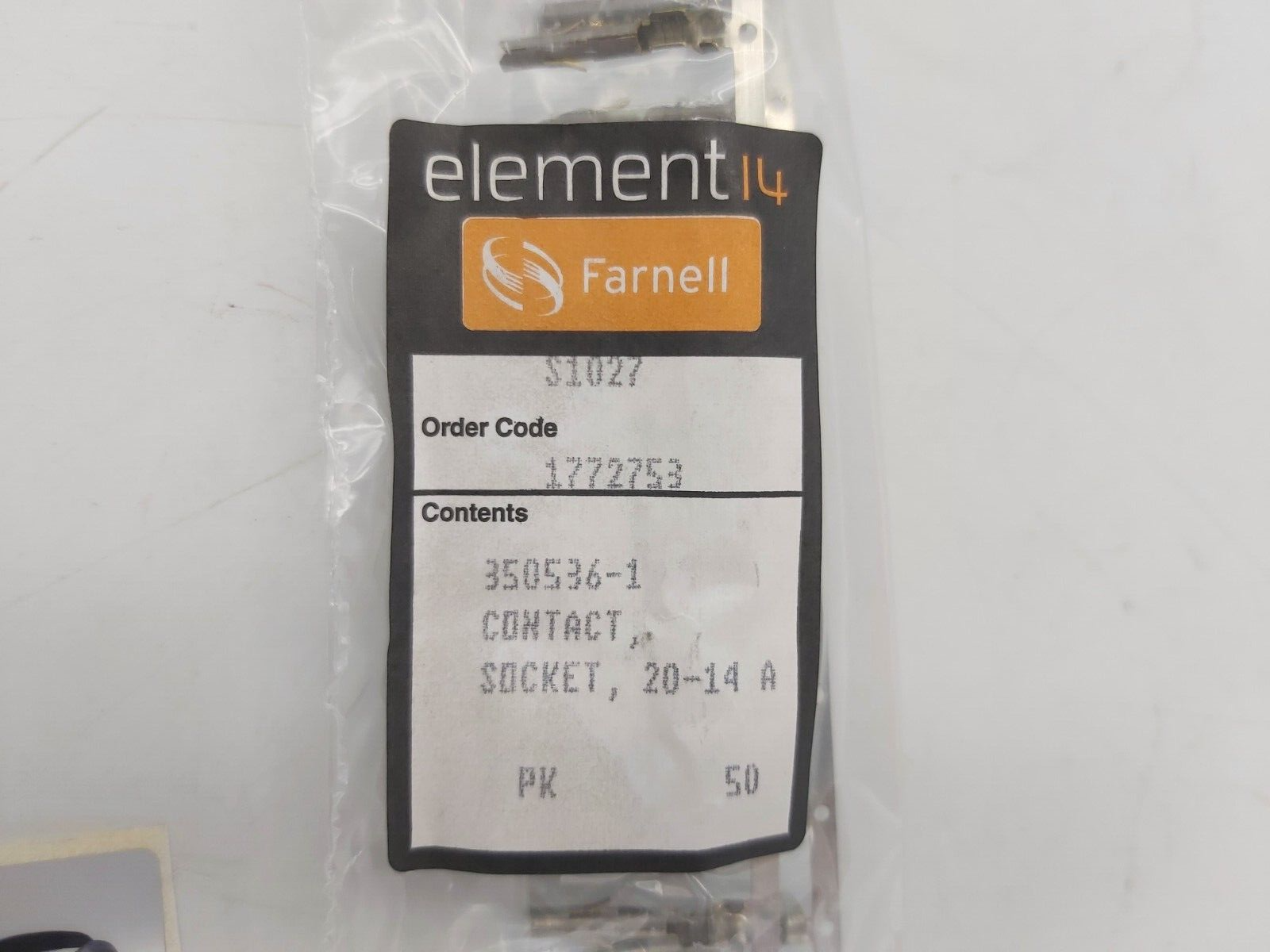 50PCS.TE CONNECTIVITY 350536-1 Contact Socket 20-14 AWG CRIMP | eBay