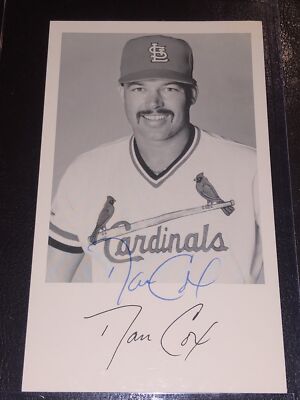 Danny Dan Cox Autographed Signed Team Issues Postcard St. Louis ...