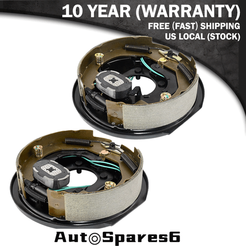 (2) 10"x 2 1/4" Electric Left Right Trailer Brake Assembly 3500lb Axle ...