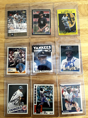HUGE LOT OF 218 AUTOGRAPHED MOSTLY YANKEES BASEBALL CARDS - Rookies ...