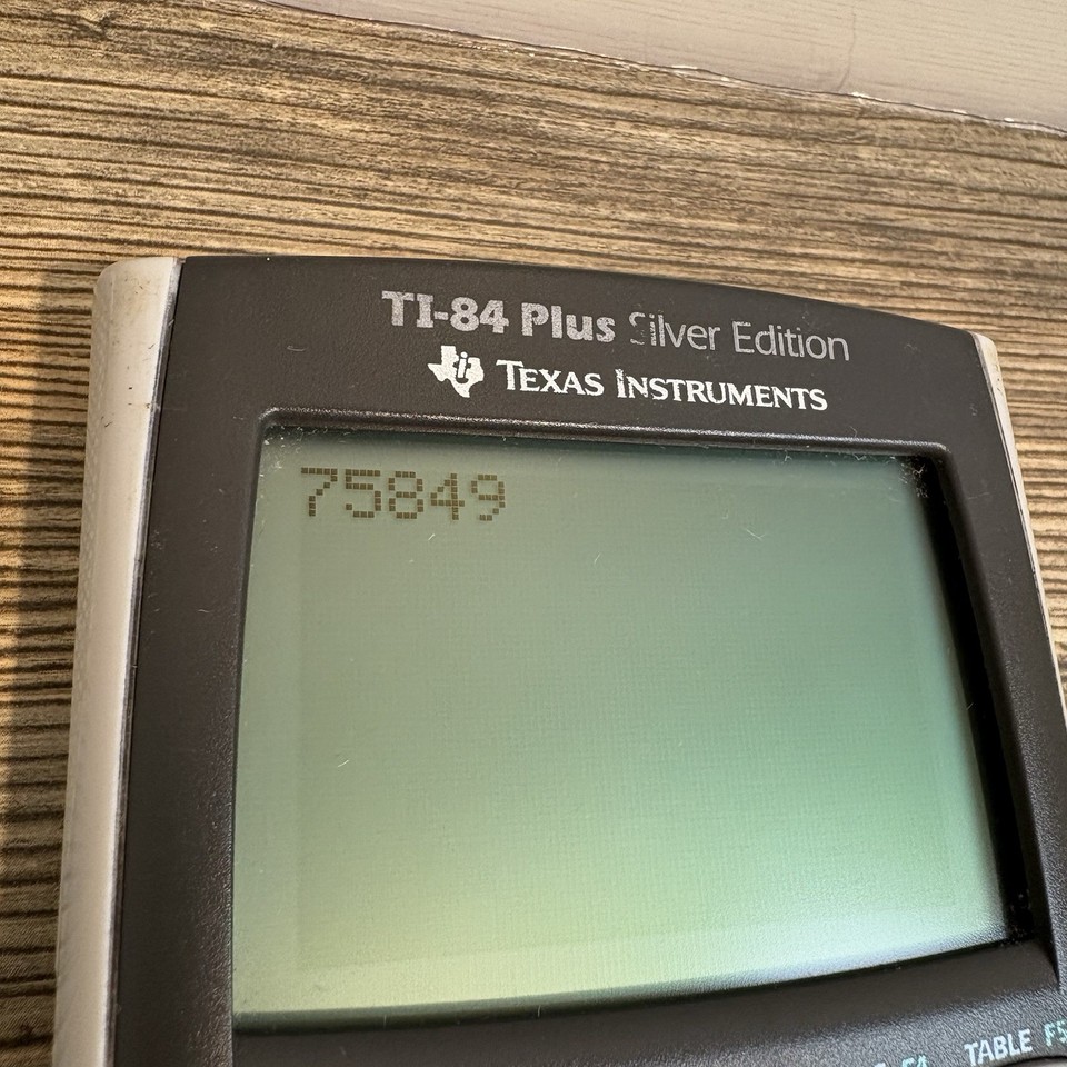 Texas Instruments TI-84 Plus Silver Edition Graphing Calculator w/Cover ...