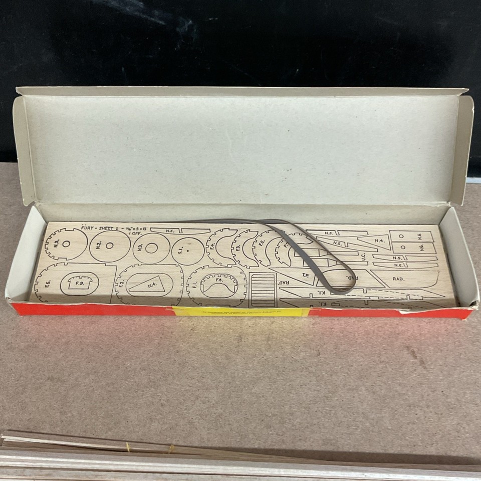 Veron Tru - Flite Kits Hawker Fury Flying Scale Wood Model Kit | eBay