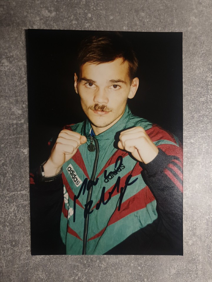 Foto m.Orig.AG Marco Rudolph GER Boxen 2.OS 92 - 60kg Rarität! | eBay