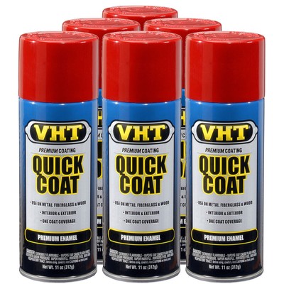 VHT Paint VHTSP501 (6-PACK); Quick Coat 11oz Aerosol Fire Red | eBay