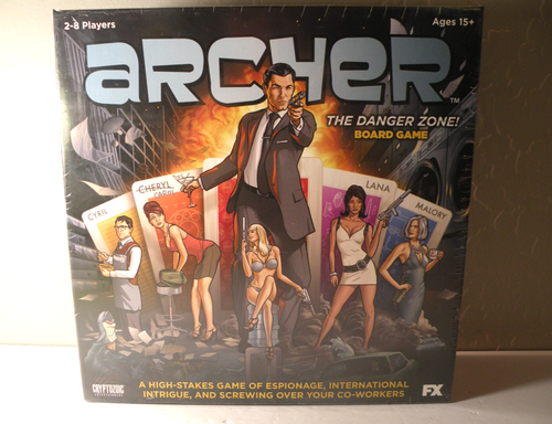 Archer The Danger Zone Board Game Cryptozoic Entertainment 2014 Brand ...
