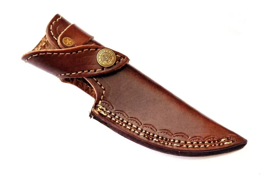 Custom Handmade Fixed blade Genuine Leather Sheath Knife Holster ...