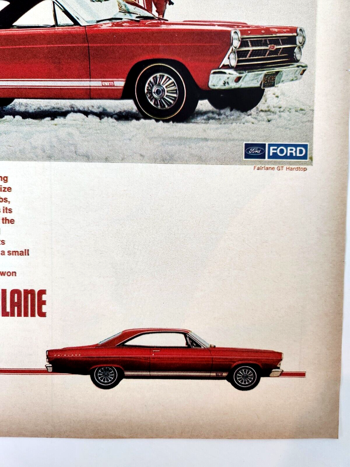 Ford Fairlane GT Car Vintage 1967 Ad Magazine Print Automobile | eBay