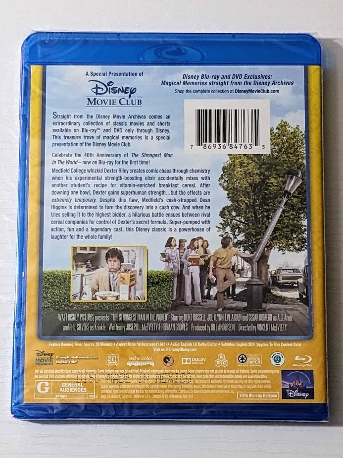 The Strongest Man in the World (Blu-ray, Disney Movie Club Exclusive ...