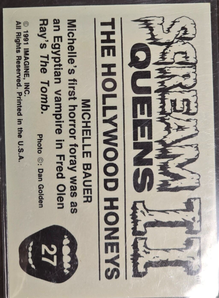 Michelle Bauer Autographed 1991 Scream Queens Card Actress Model #27 ...