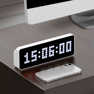 TC001 Desktop Pixel Clock Weather Wifi Clock for Kitchen Offices Bars ...