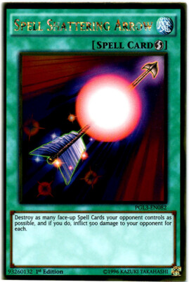 Spell Shattering Arrow - PGL3-EN082 - Gold Rare - 1st Edition Near Mint ...