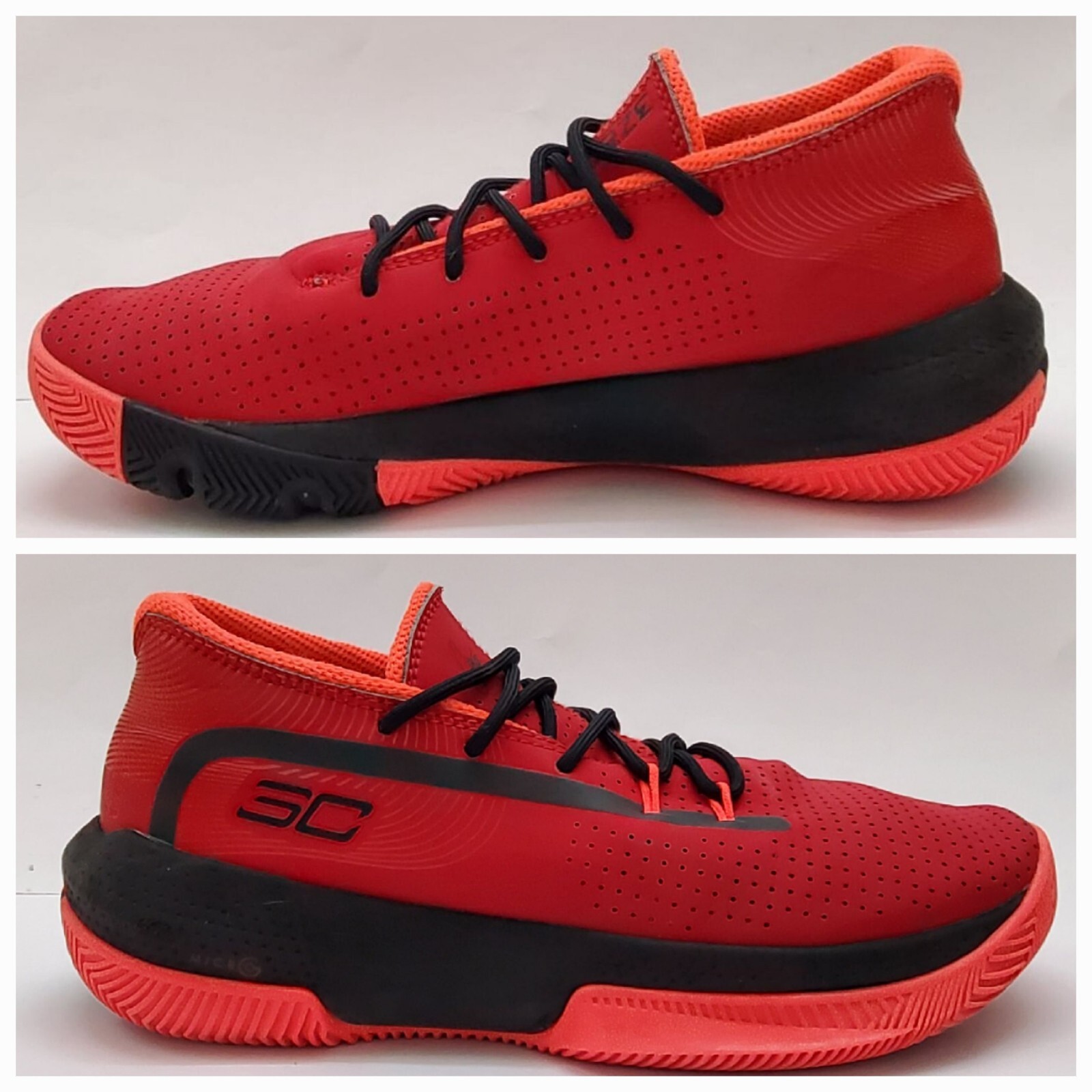 Under Armour Stephen Curry SC 3Zero III Red/Black Youth Size 5.5Y ...