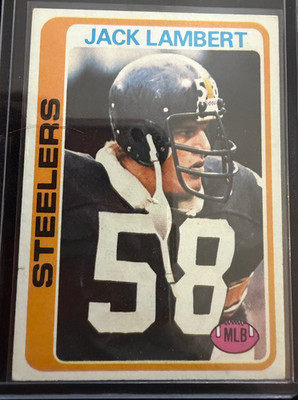 1978 TOPPS #165 JACK LAMBERT NFL STEELERS W/ PROTECTIVE SLEEVE | eBay