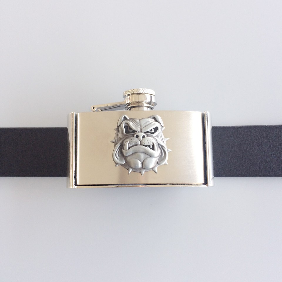 Three Ounce Westren Wildlife Stainless Steel Flask Belt Buckle also ...