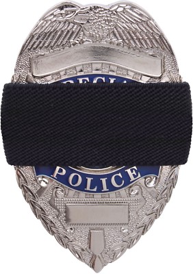 Black Elastic Police Law Enforcement Officer Badge Mourning Band | eBay