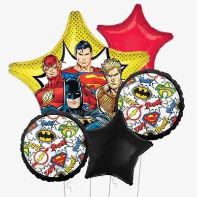 Anagram DC Comics JUSTICE LEAGUE Balloon Bouquet Batman Superman Flash ...