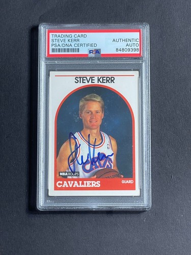 1989-90 NBA Hoops #351 Steve Kerr Signed Card PSA Slabbed Cavaliers | eBay
