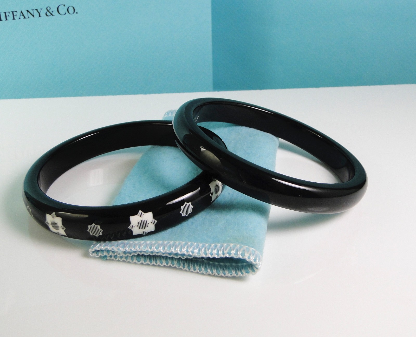 Tiffany & Co. Picasso Zellige Resin Lacquer Bangles (2) Italy- Med ...
