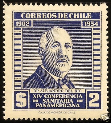 CHILE, DOCTOR ALEJANDRO DEL RIO, 1955, MNH | eBay