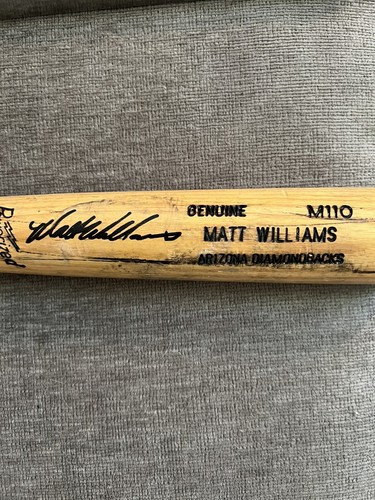 Matt Williams Game Used Signed Baseball Bat Arizona Diamondbacks JSA ...