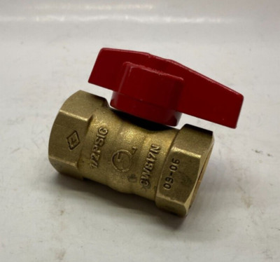 BUGATTI 3/4" NPT Brass Gas Ball Valve - 1/2 PSIG - 1/4 Turn - Prepaid ...