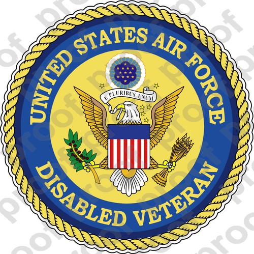 Military Decal US Air Force Retired Military Emblem Vinyl Decal Sticker ...