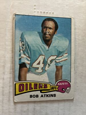 1974 Bob Atkins Houston Oilers Topps Football Card #357 | eBay