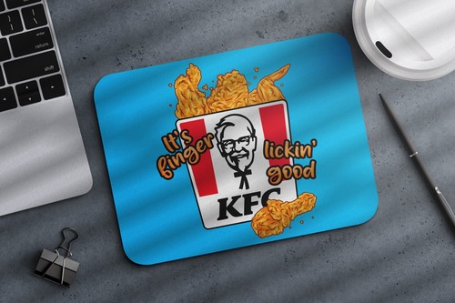 Personalised Custom Neoprene Mouse Pad Mat - KFC Fast Food Chicken ...