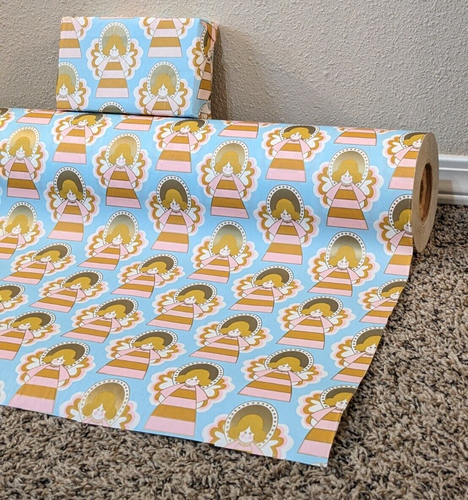Vintage Mid-Century Department Store Christmas Wrapping Paper Roll ...