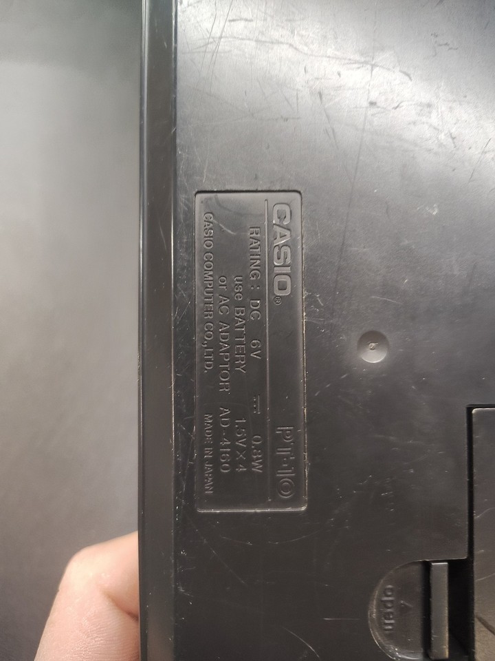 Vintage Casio PT-10 29-Key Mini Electronic Keyboard Not Working Parts ...