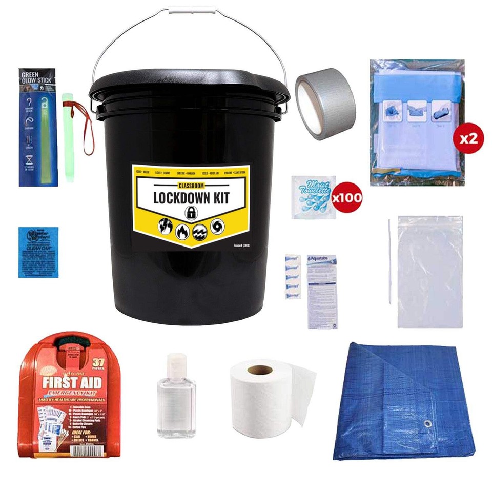 Emergency Classroom Lockdown Kit - Quake Kits - Up to 30 Students | eBay