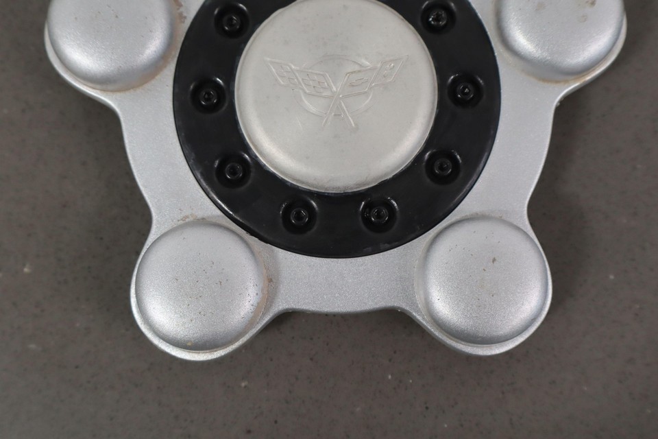97-99 C5 Corvette Set of 4 Silver Wheel Center Caps | eBay
