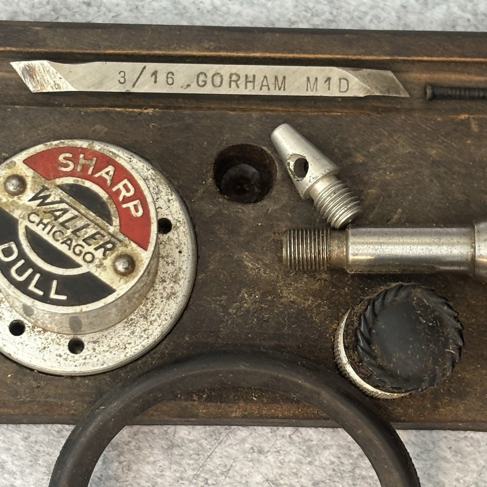 Vintage Waller Carbide Graver Tool Set Repair Watchmakers Lathe Parts ...
