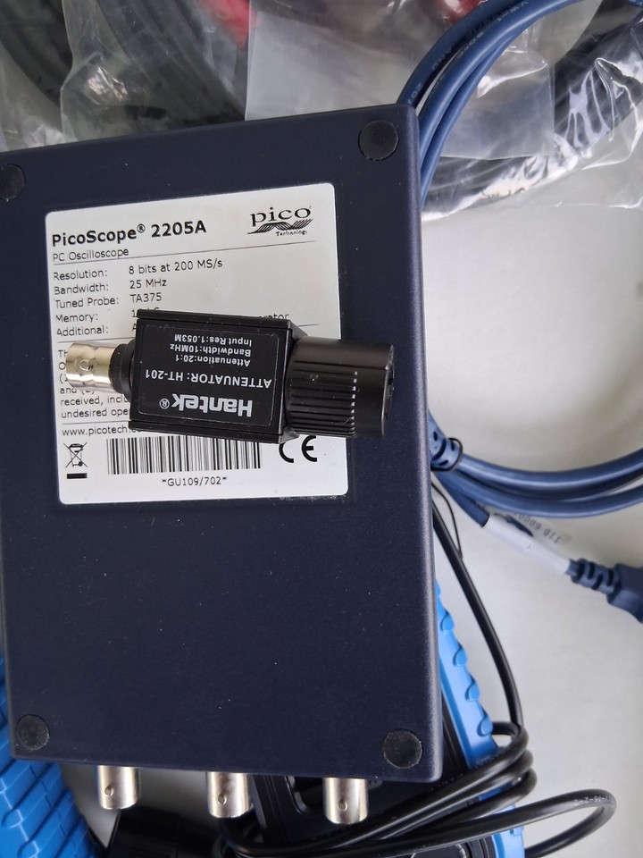 Picoscope 2205A with Automotive Diagnostic Leads and Amp Clamps. | eBay