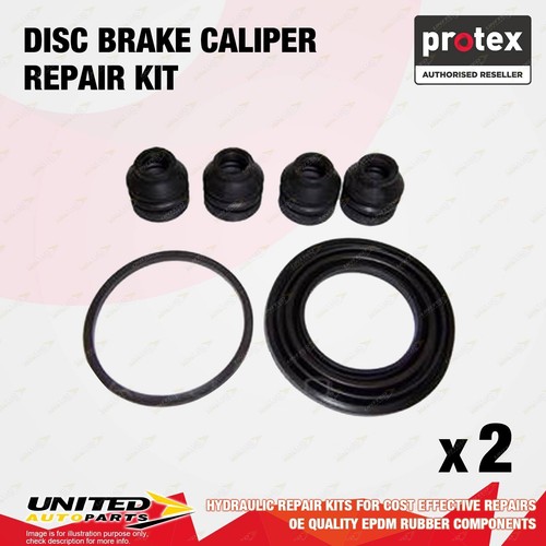 2x Front Protex Disc Caliper Repair Kit for Mitsubishi Triton GLX GLS ...