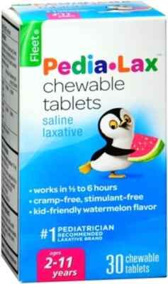 SM Pedia-Lax Laxative Chewable Tablets Kids Ages 2-11 Watermelon Flavor ...