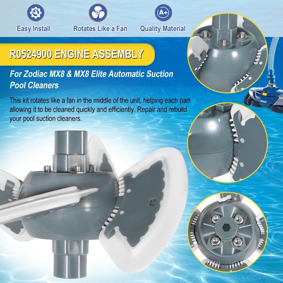 For Zodiac MX6/MX6EL Baracuda MX8 Pool Cleaner Engine Assembly Parts ...