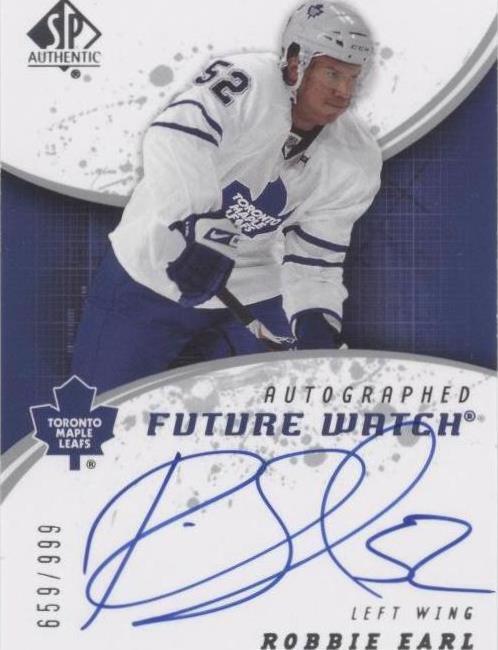 2008-09 SP Authentic - Autographed Future Watch Robbie Earl #232 /999 ...