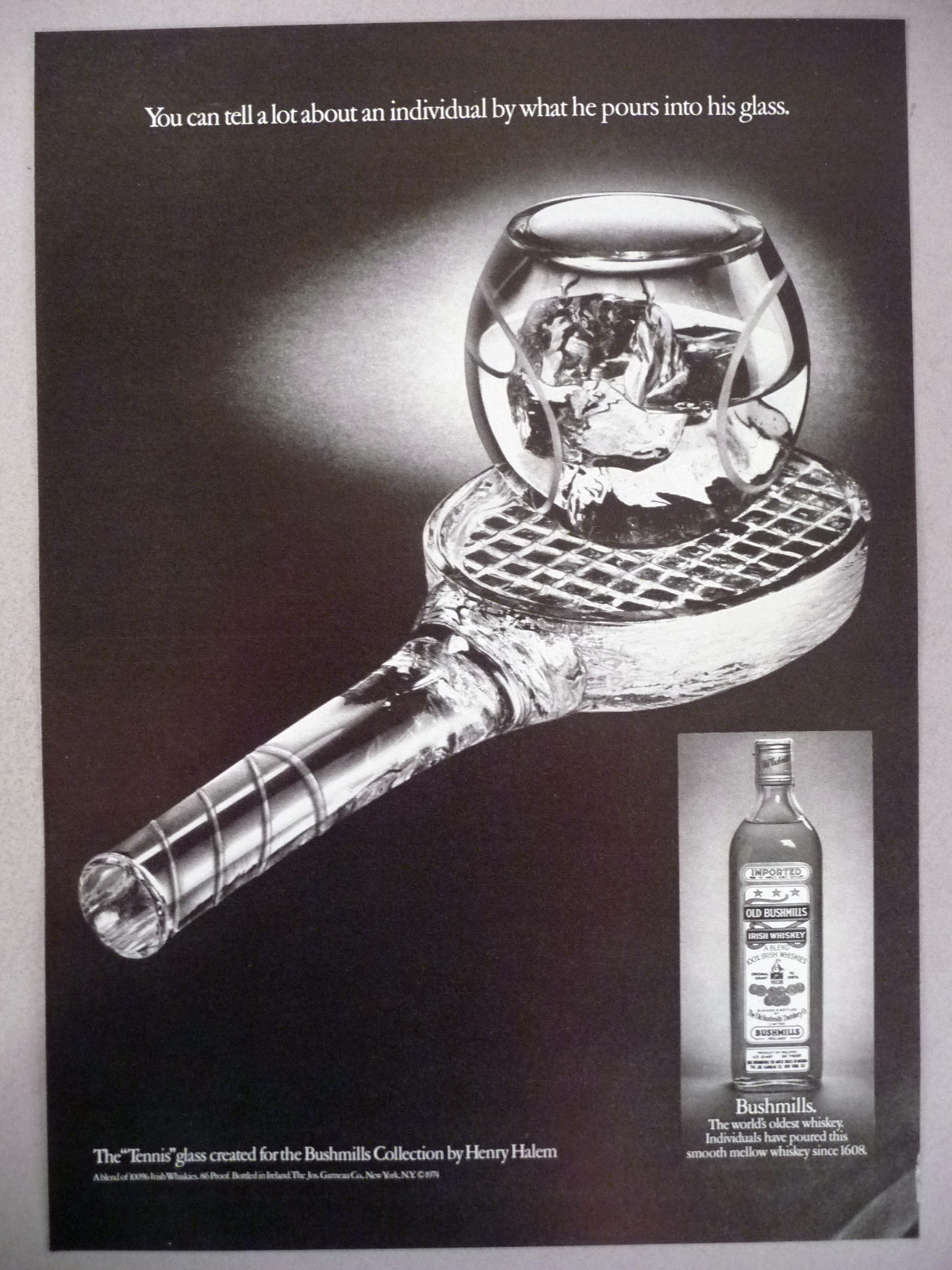 Old Bushmills Irish Whiskey PRINT AD - 1977 ~ Henry Halem created ...