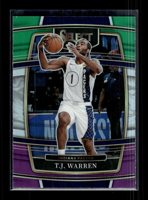 2021 Panini Select #6 T.J. Warren Green White Purple Prizms Mint+ New ...