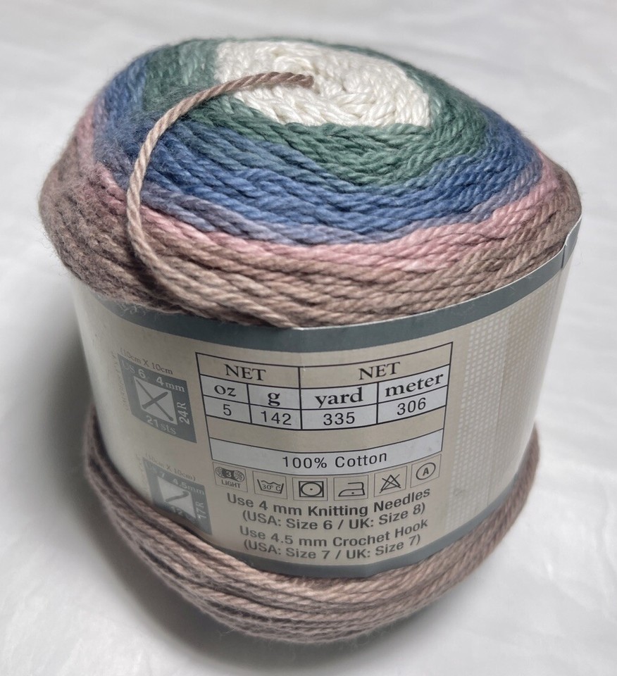 YARN BEE SUGARWHEEL COTTON. 1pk NEPTUNE HAZE . I Combine Ship, read ...