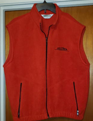 Turfer Sportswear TELLURIDE Red Polartec Sleevless Vest Zip Up Jacket ...