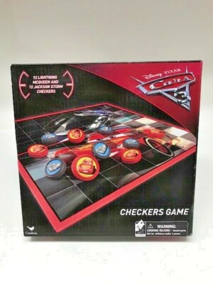 Disney Pixar Cars 3 Checkers Game Lightning Mcqueen vs Jackson Storm ...