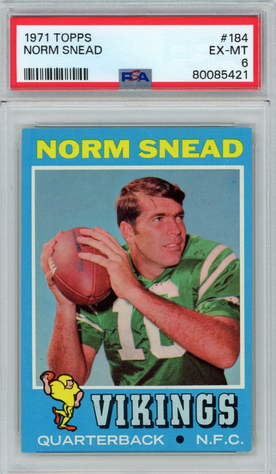 1971 Topps Norm Snead Philadelphia Eagles #184 NFL PSA 6 EX-MT | eBay
